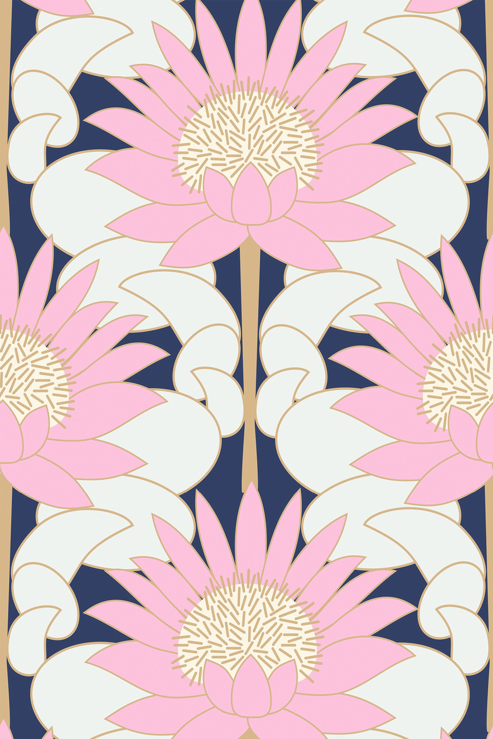 art deco pattern wallpaper
