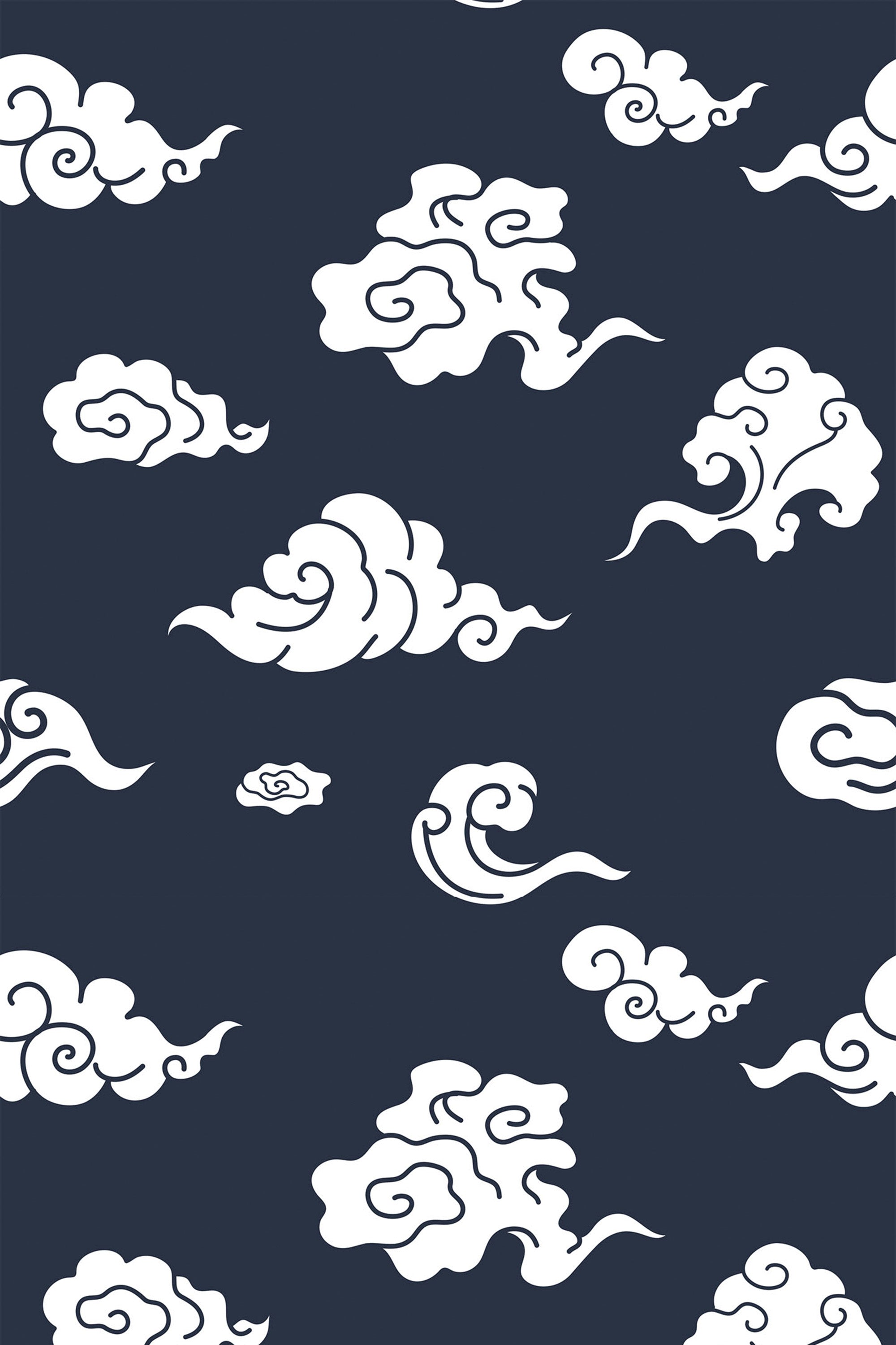 japanese cloud pattern background