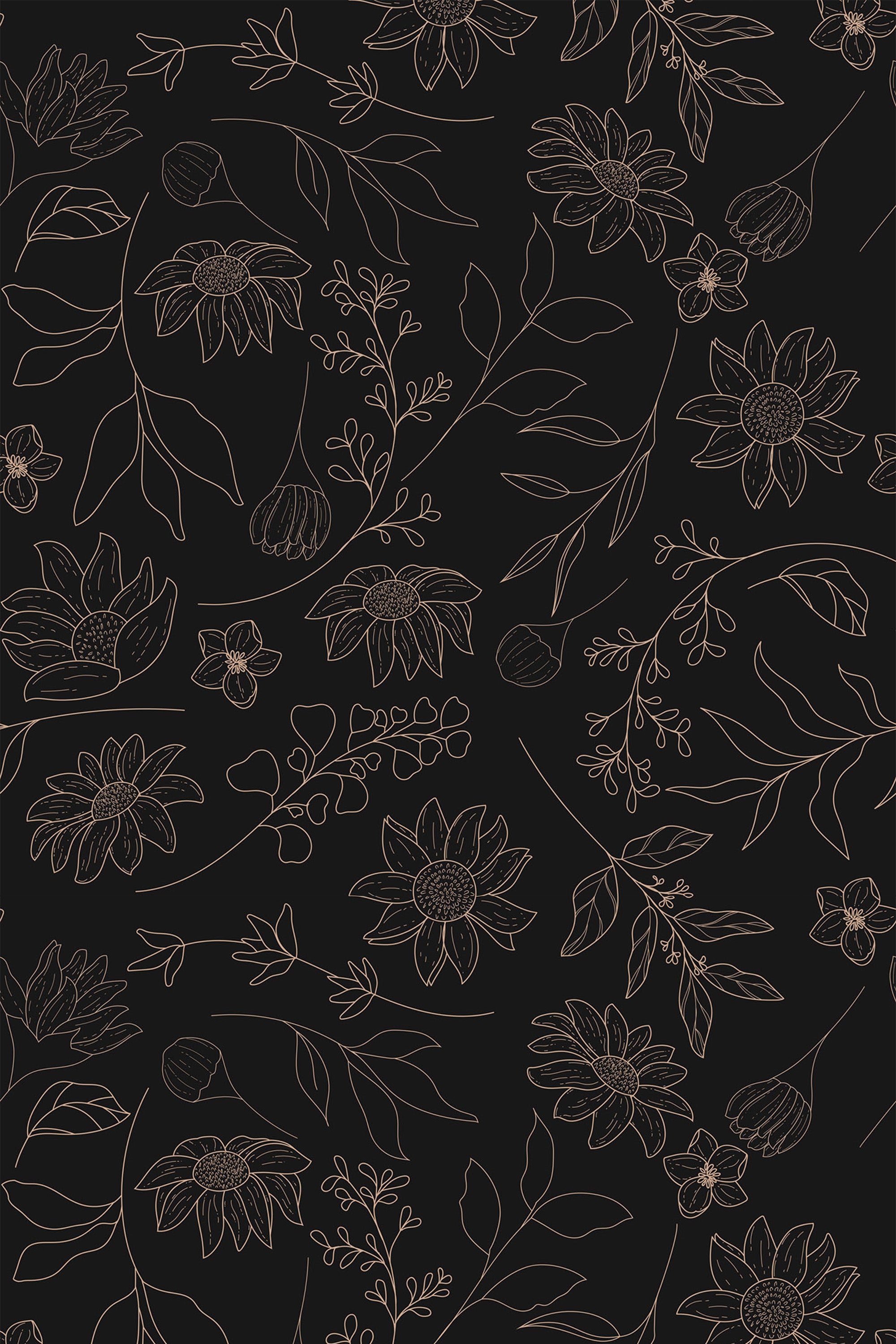 dark floral pattern background