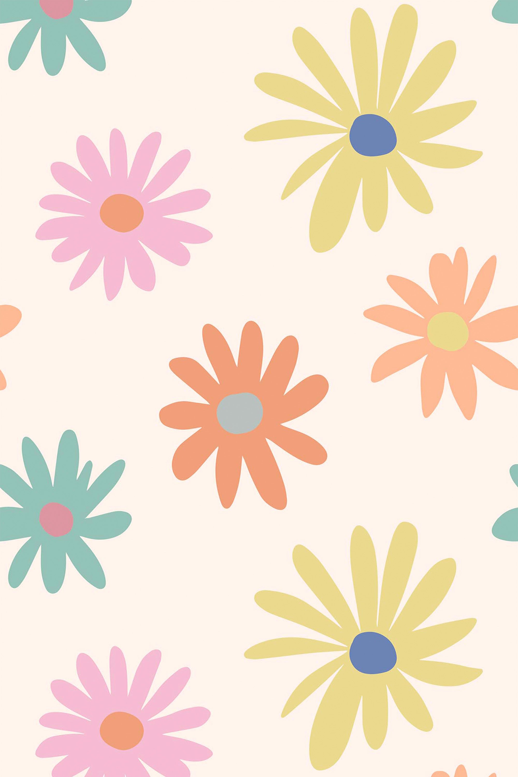 retro floral seamless pattern