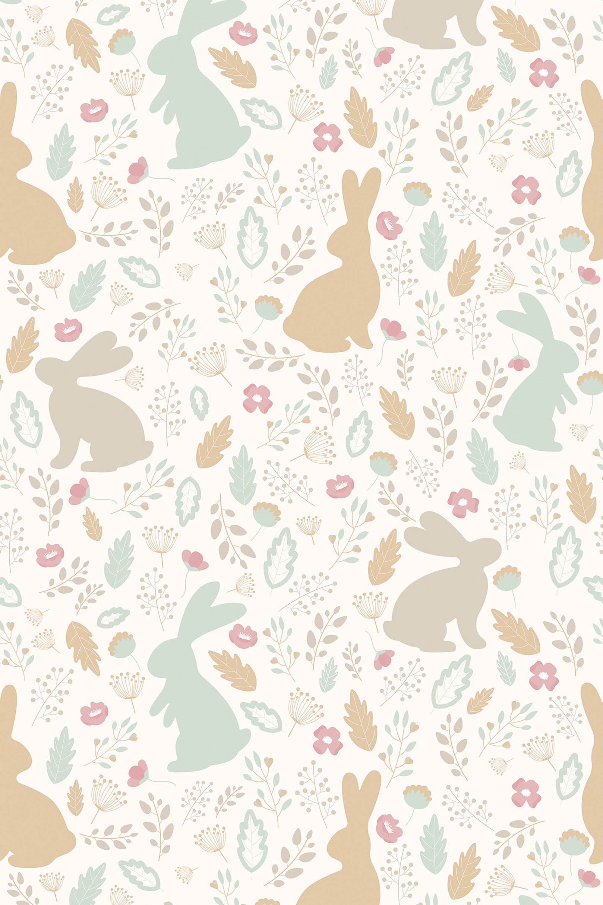 bunny pattern wallpaper