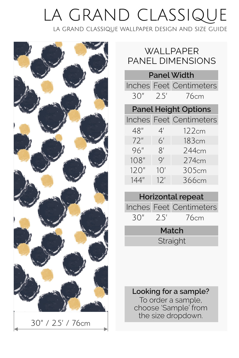 Big paint spots Peel and Stick Removable Wallpaper