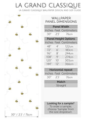 Bee line Peel and Stick Removable Wallpaper