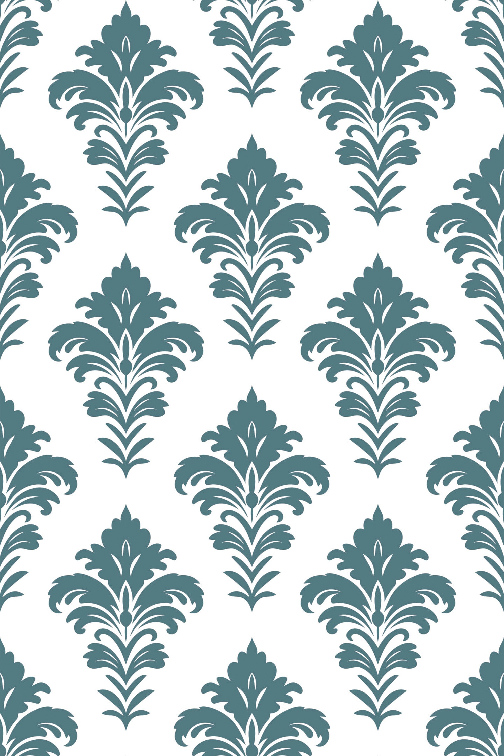 French leaf pattern Peel and Stick Removable Wallpaper
