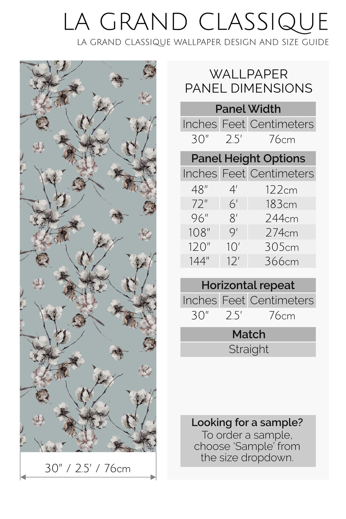 Cotton tree Peel and Stick Removable Wallpaper