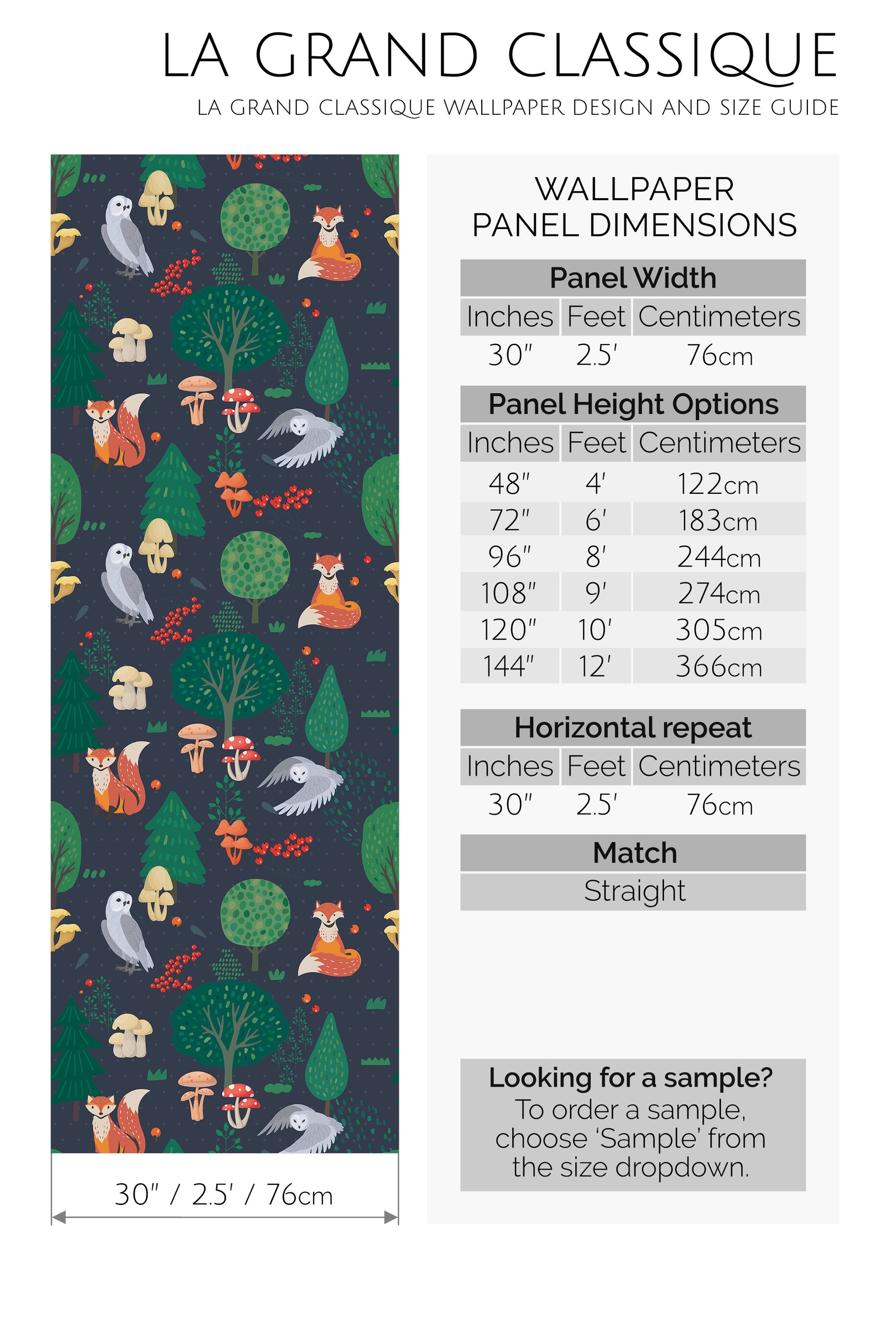 Folklore Forest Removable or Traditional Wallpaper