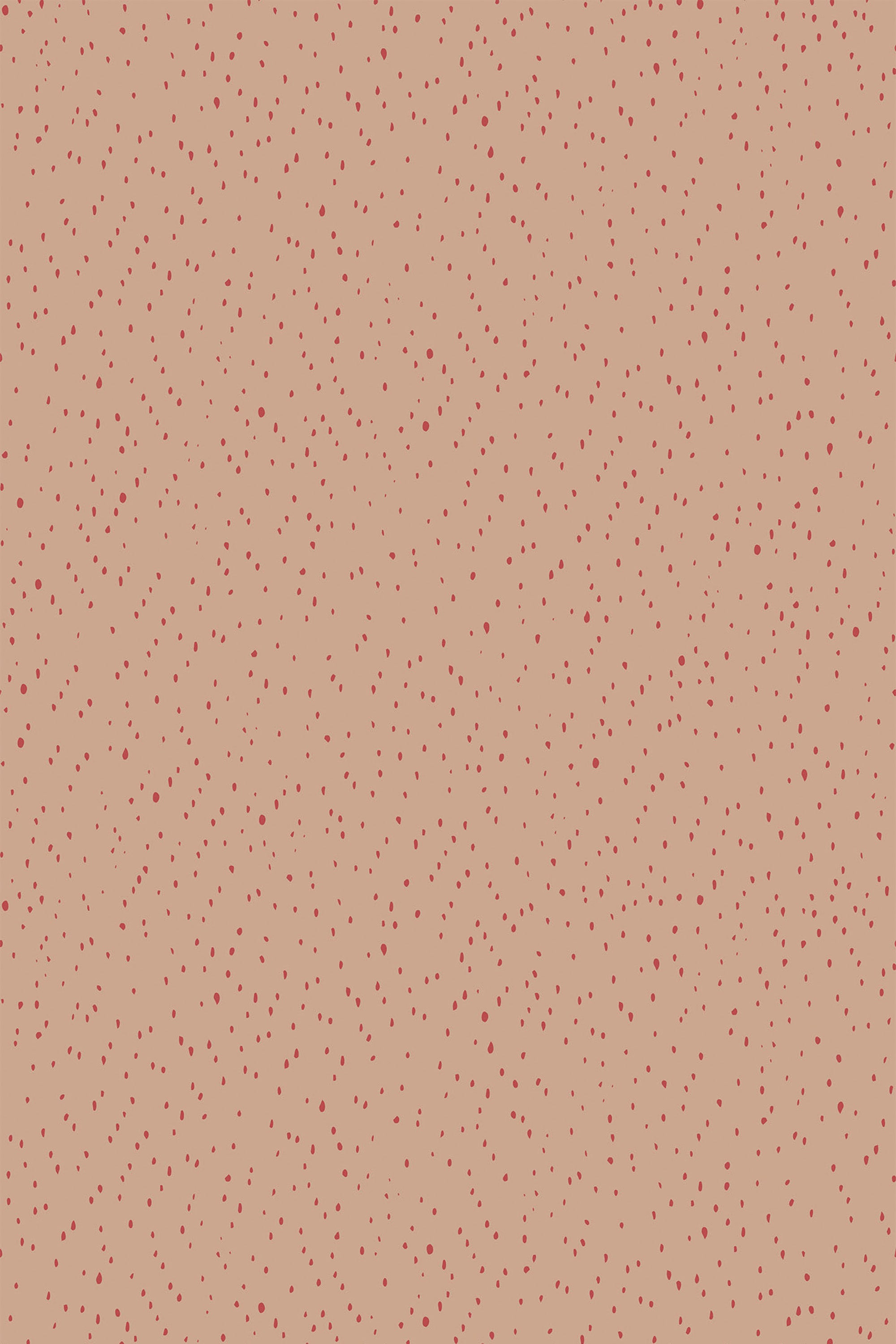 Tan And Red Spots Removable or Traditional Wallpaper – La Grand Classique
