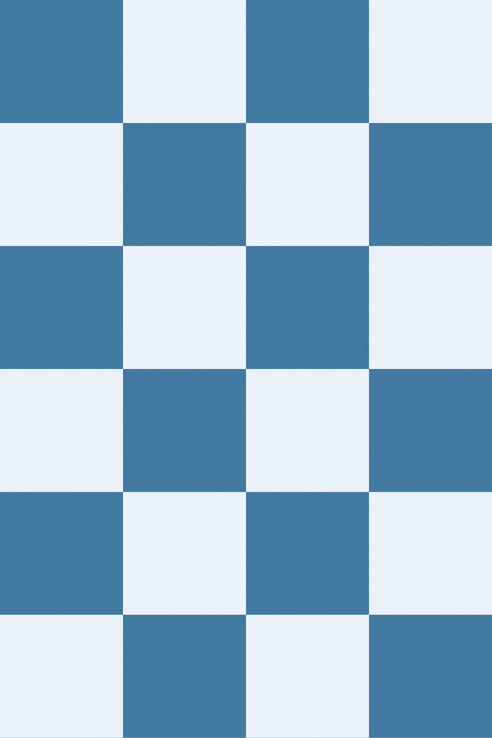 Checkered Blue Peel and Stick Removable Wallpaper