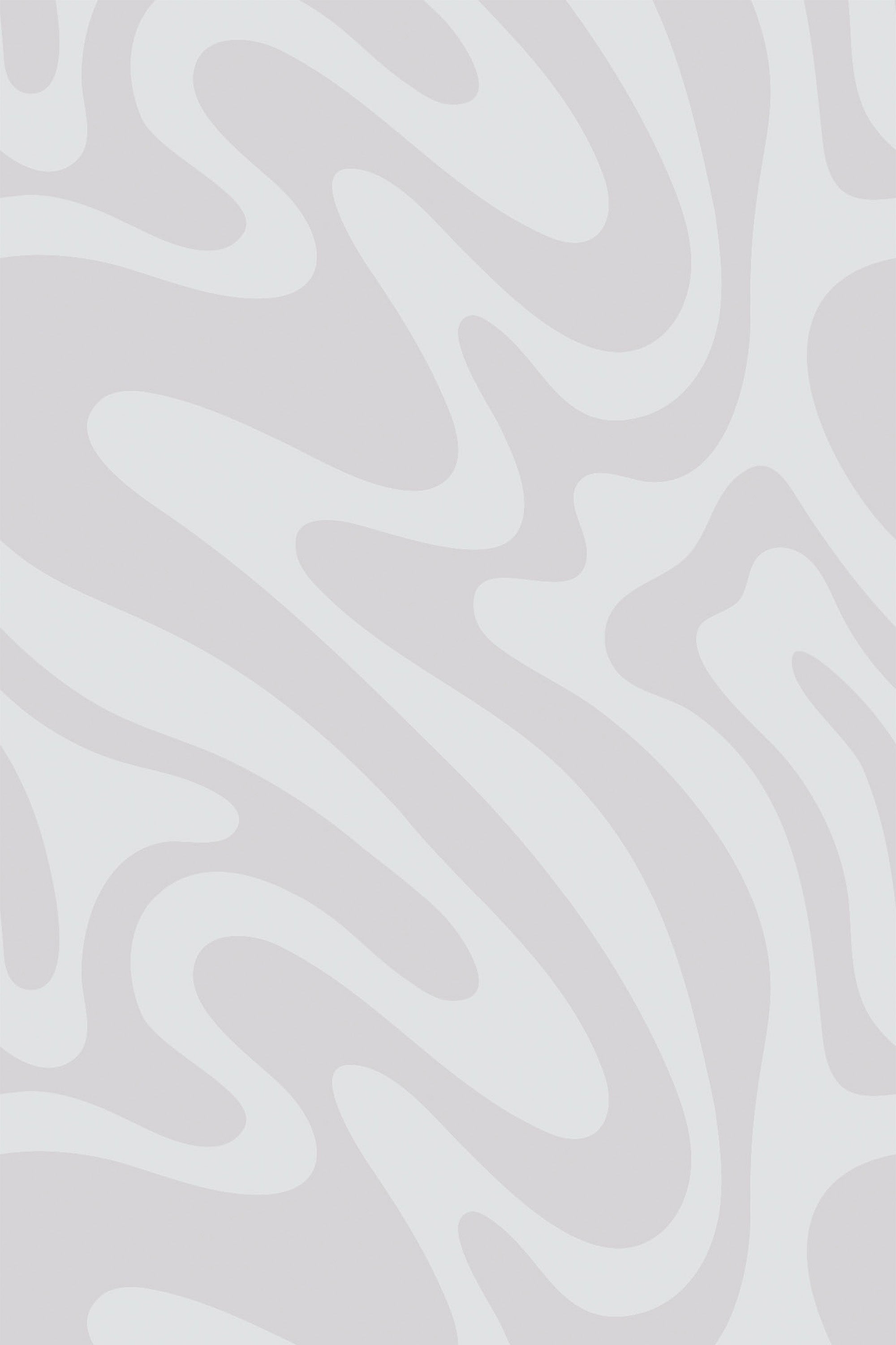 Gray Flowy Peel and Stick Removable Wallpaper