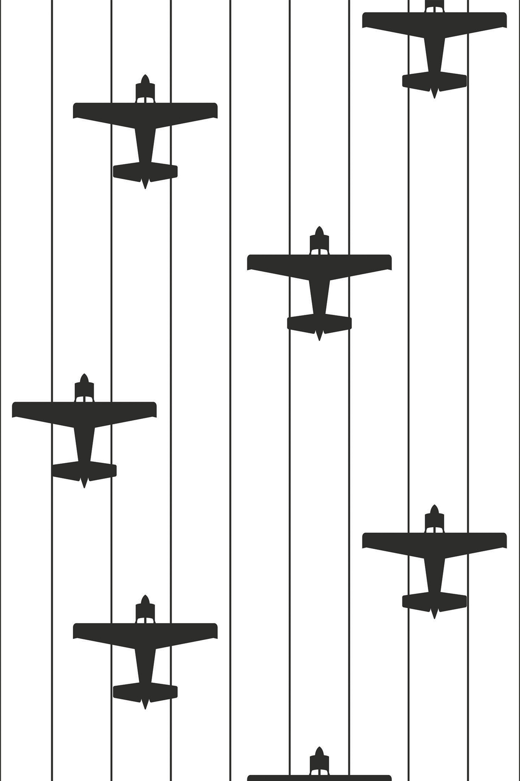 Vintage Plane Removable or Traditional Wallpaper – La Grand Classique