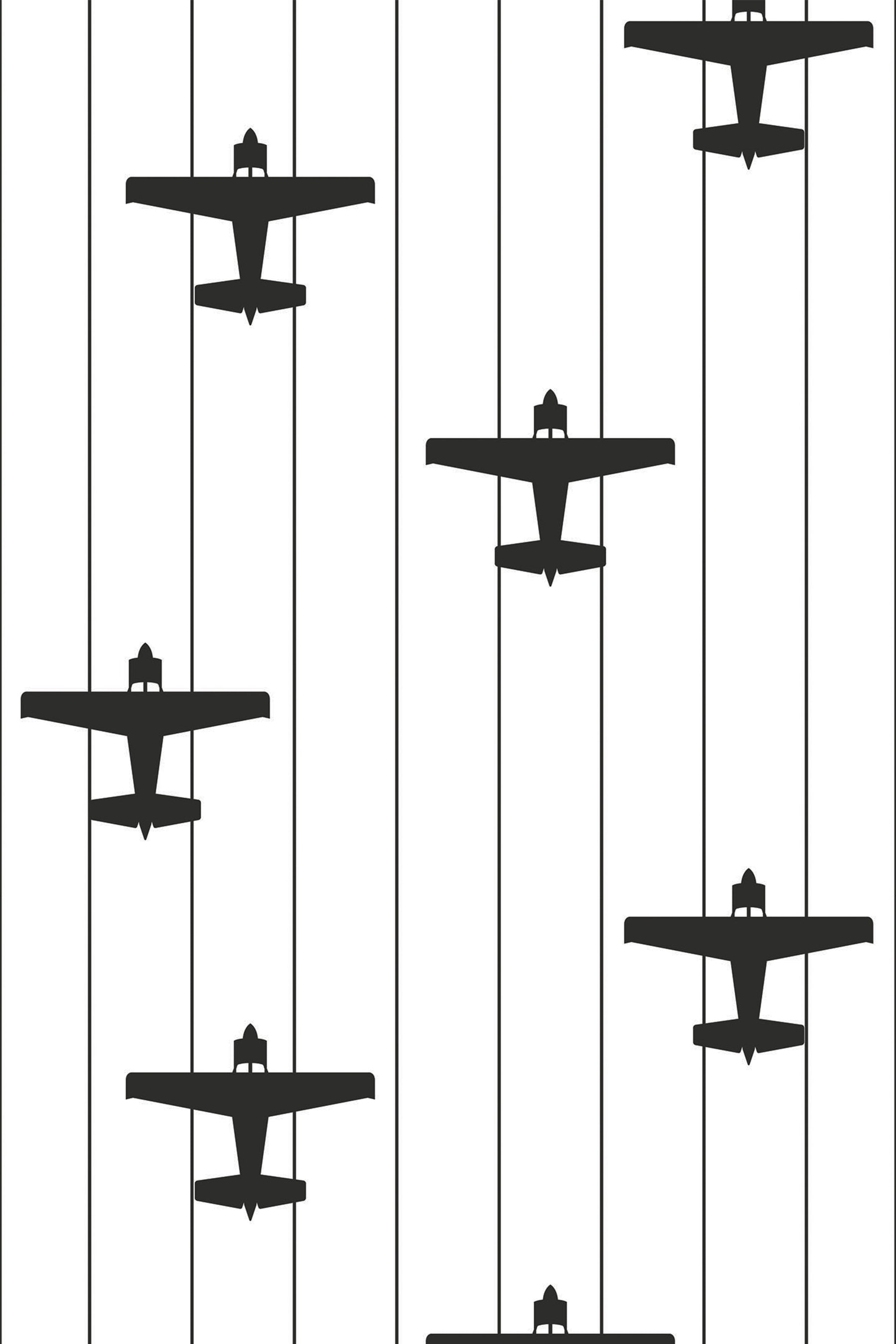 Vintage plane Peel and Stick Removable Wallpaper