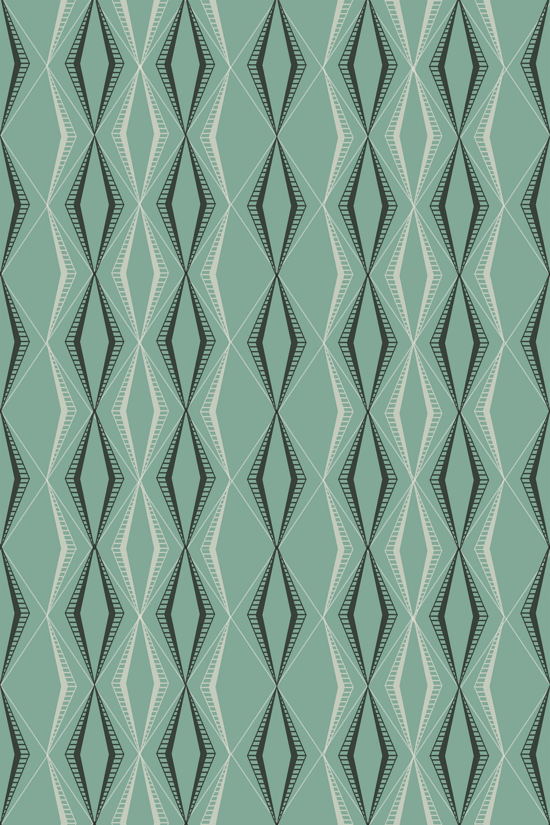 green retro background