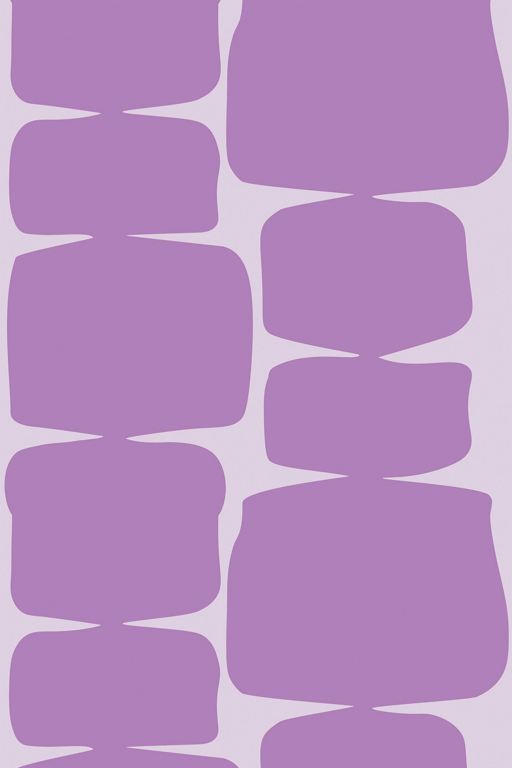 Purple Retro Shape Removable or Traditional Wallpaper – La Grand Classique