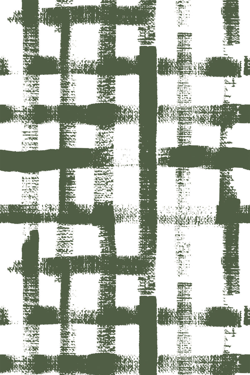 Brush stroke grid Peel and Stick Removable Wallpaper