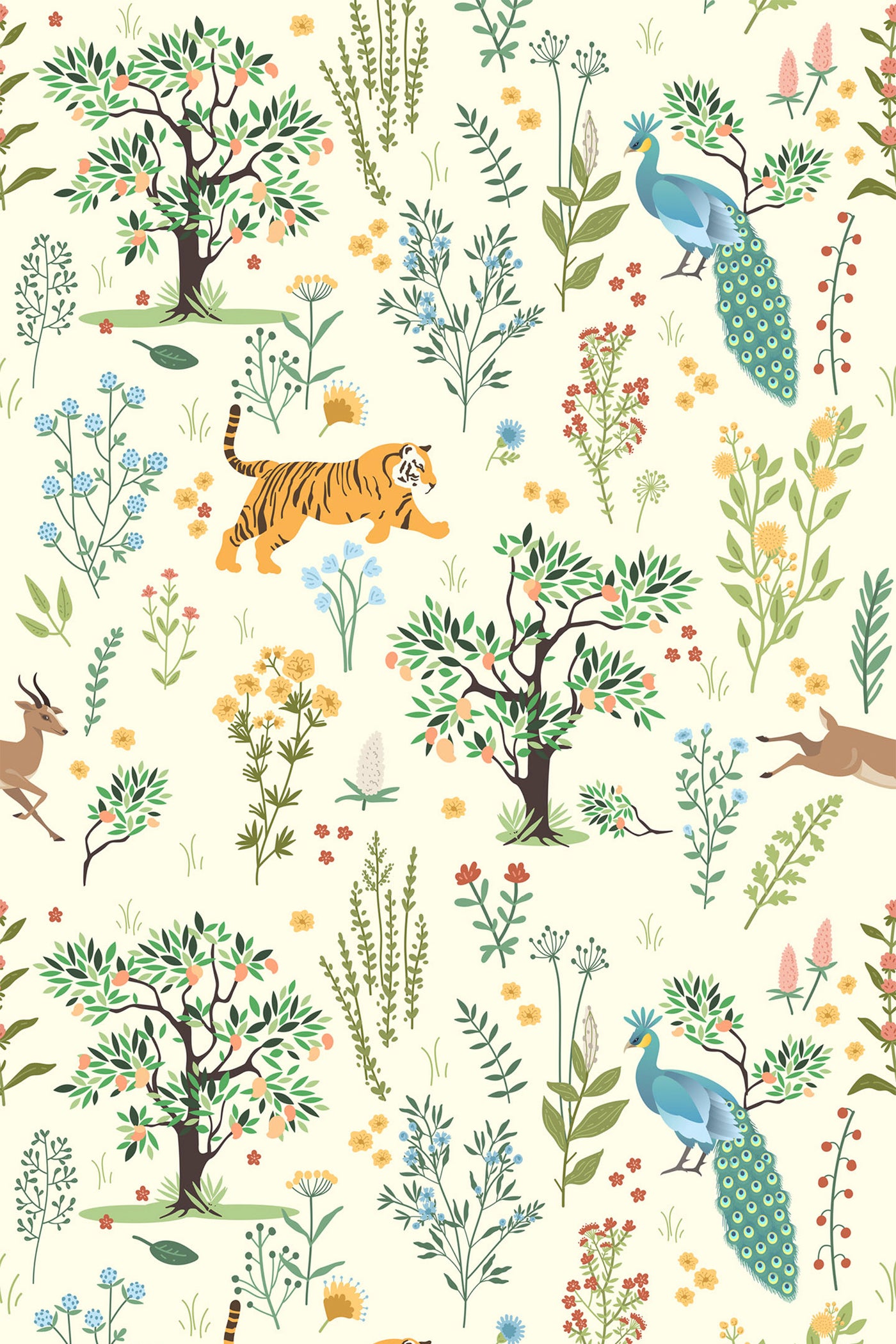 Menagerie Peel and Stick Removable Wallpaper