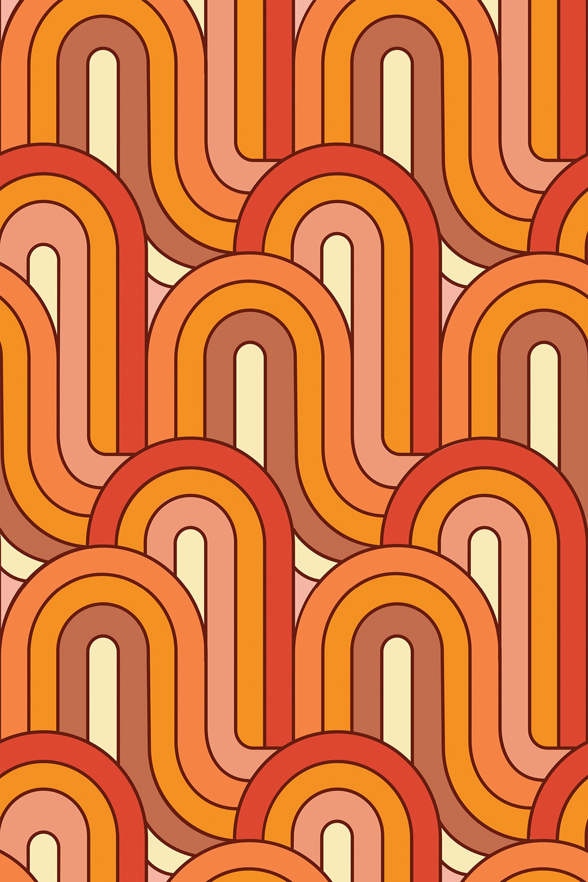 Retro Wave Removable or Traditional Wallpaper – La Grand Classique