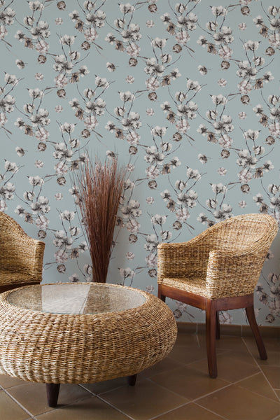 Cotton tree Peel and Stick Removable Wallpaper
