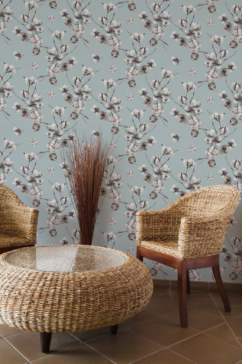 Cotton tree Peel and Stick Removable Wallpaper