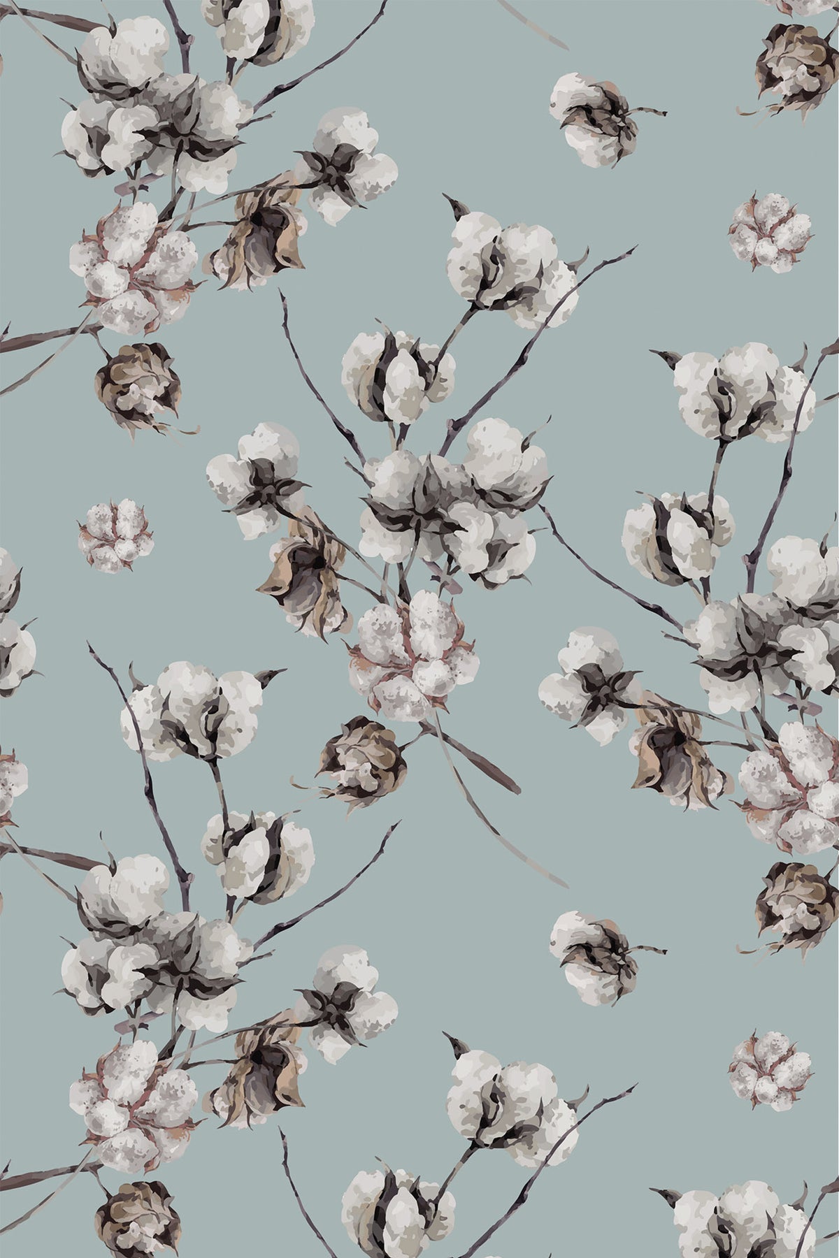 Cotton tree Peel and Stick Removable Wallpaper
