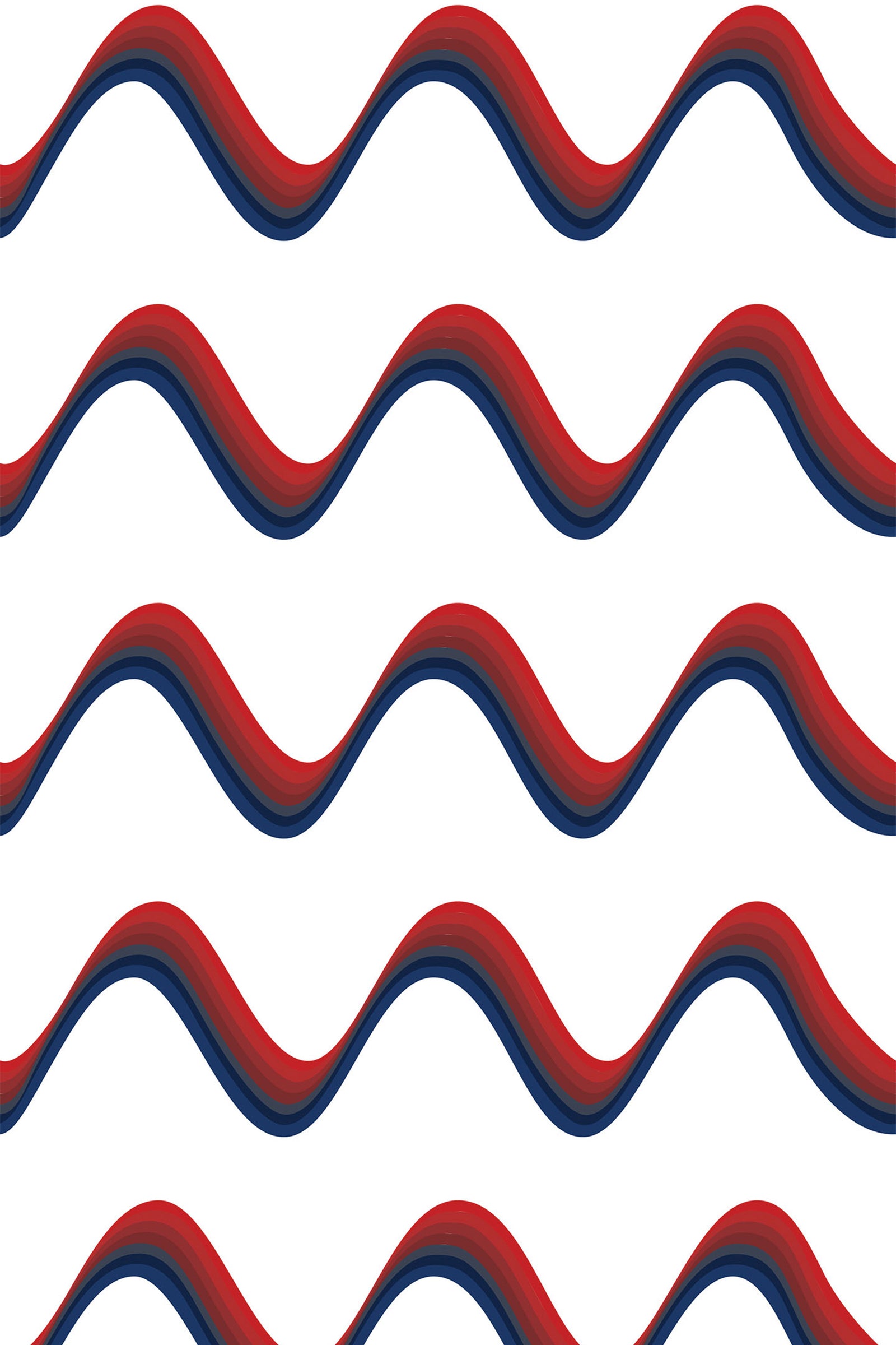 USA wave Peel and Stick Removable Wallpaper
