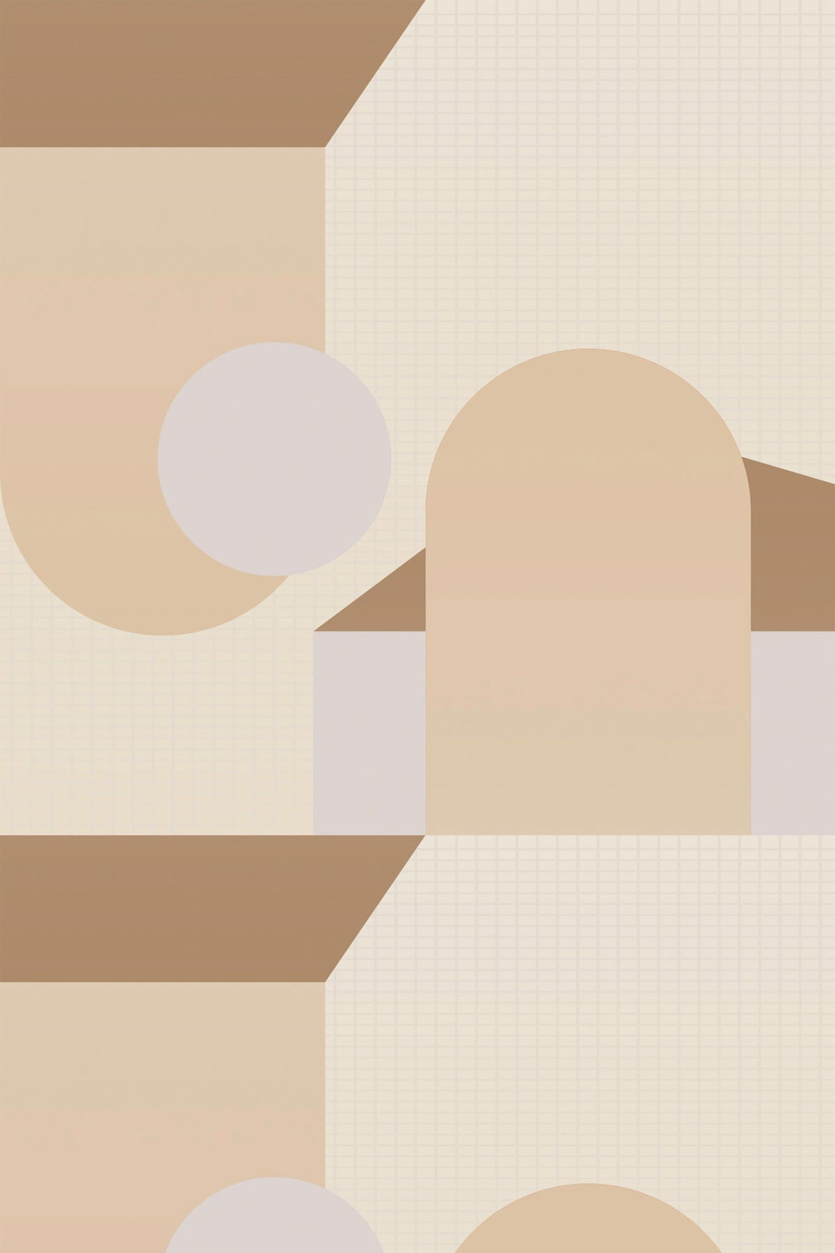 Aesthetic boho geometry Peel and Stick Removable Wallpaper